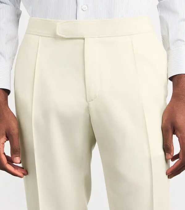 Brioni Virgin Wool Twill Melbourne Trousers