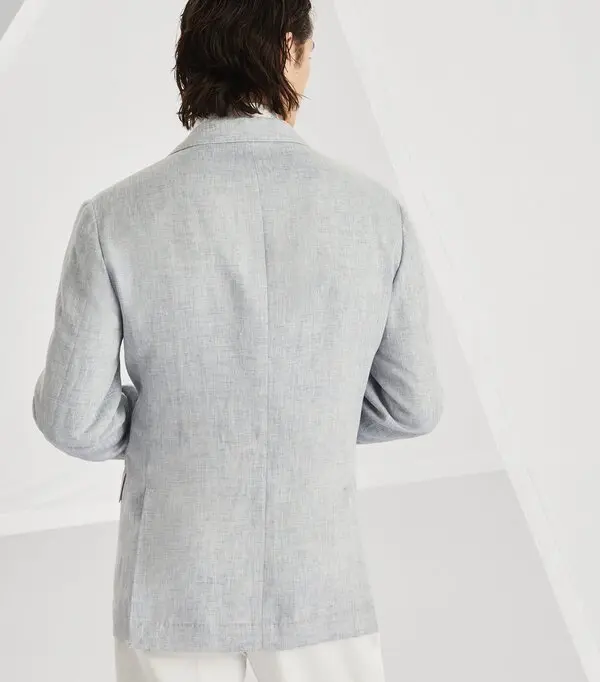 Brunello Cucinelli Linen Blazer - Grey