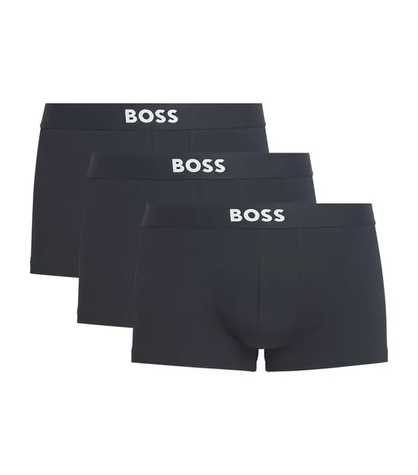 BOSS Organic Cotton Stretch Boxers - Black