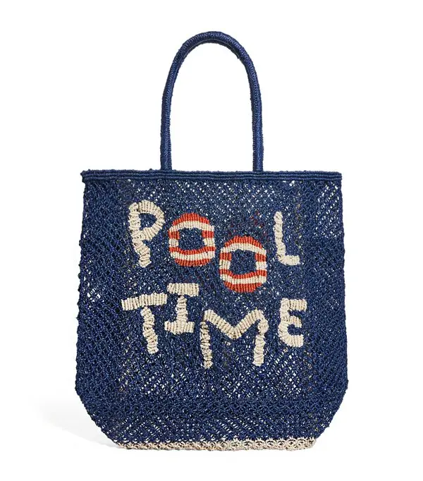 THE JACKSONS Barry Pool Time Jute Tote Bag