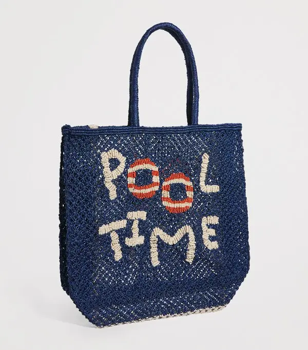 THE JACKSONS Barry Pool Time Jute Tote Bag