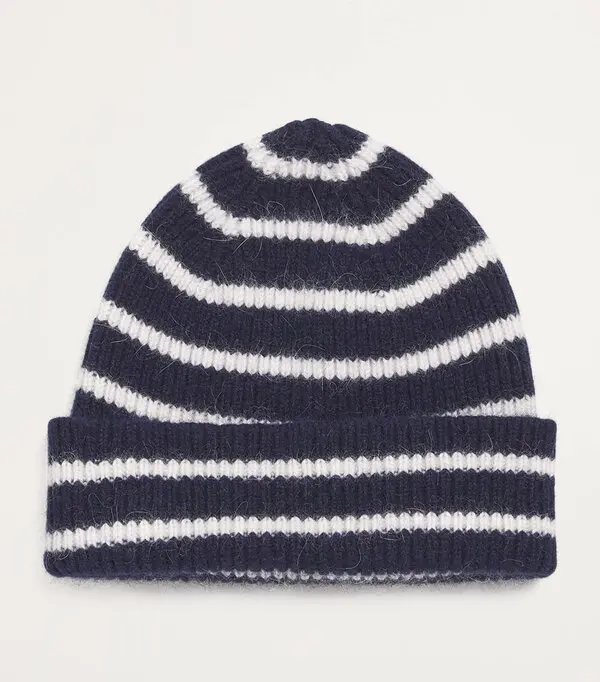 LE BONNET Striped Classic Beanie