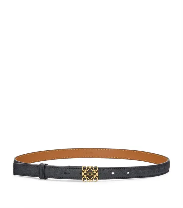 Loewe Anagram Calfskin Belt - Black