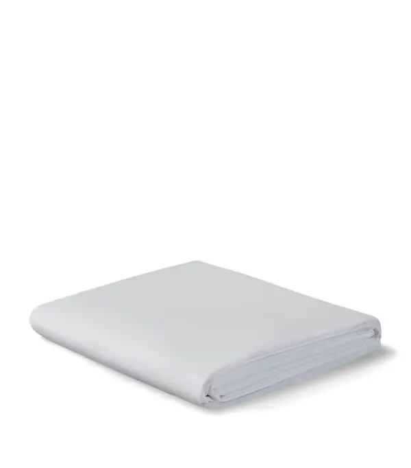 SAVOIR Cotton Percale The Drift King Fitted Sheet - White