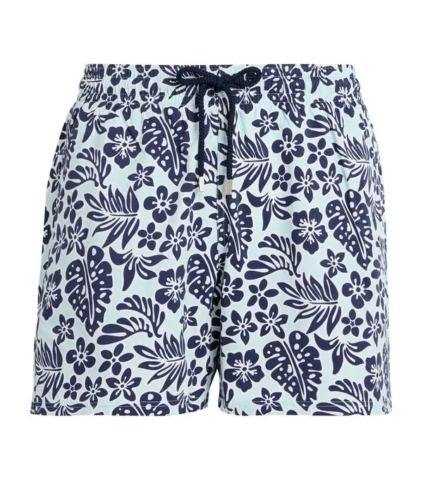 Vilebrequin Jungle Leaves Moorise Swim Shorts - Blue