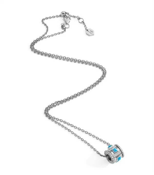 MARLI NEW YORK Gold, Diamond And Turquoise Life Necklace - White