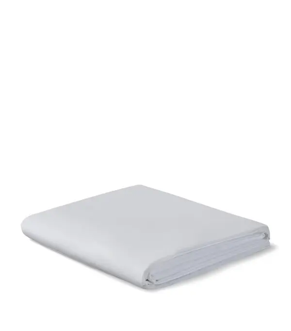 SAVOIR Cotton Percale The Drift Super King Fitted Sheet - White