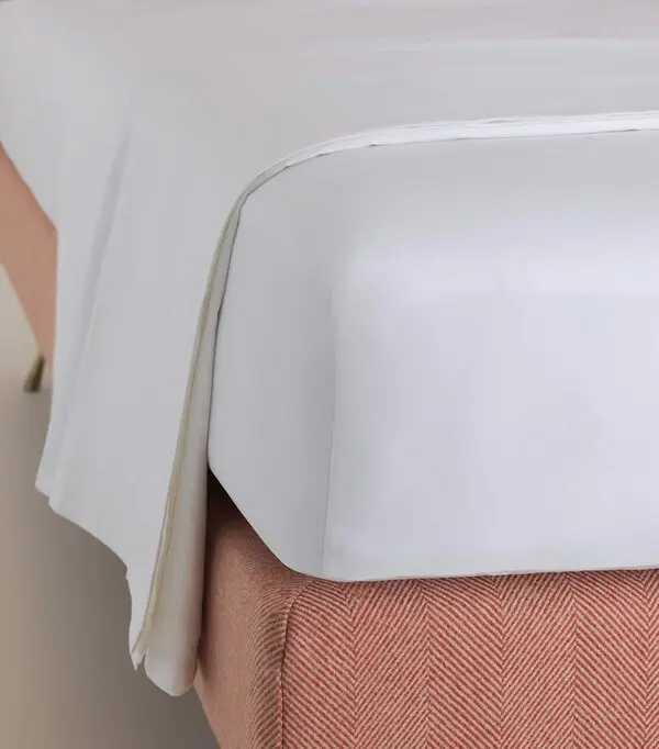 SAVOIR Cotton Percale The Drift Super King Fitted Sheet