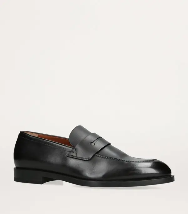 Zegna Leather L'asola Loafers