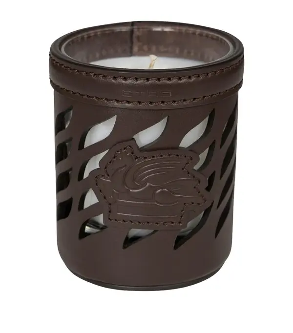 Etro Leather Drill Candle - Brown