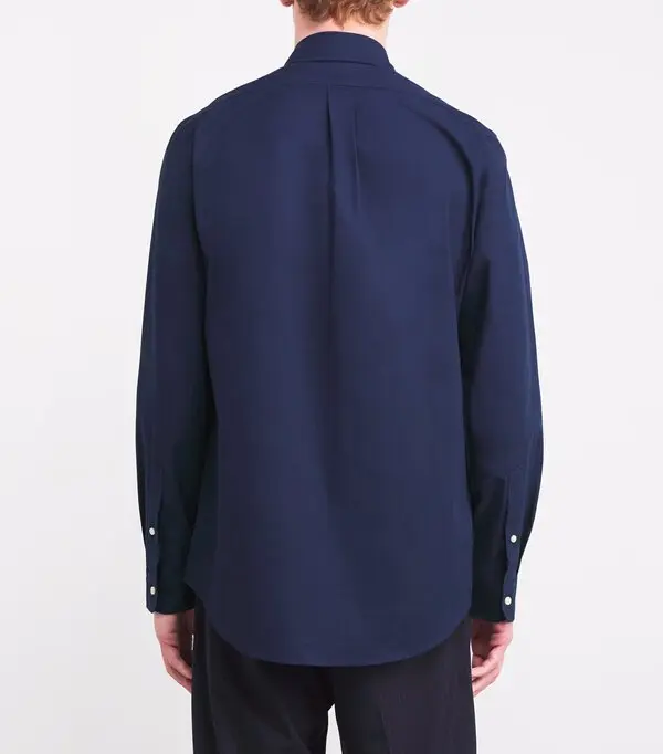 Polo Ralph Lauren Stretch-cotton Custom Fit Shirt - Navy
