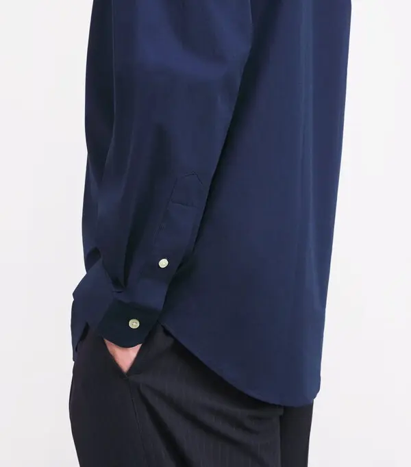 Polo Ralph Lauren Stretch-cotton Custom Fit Shirt - Navy