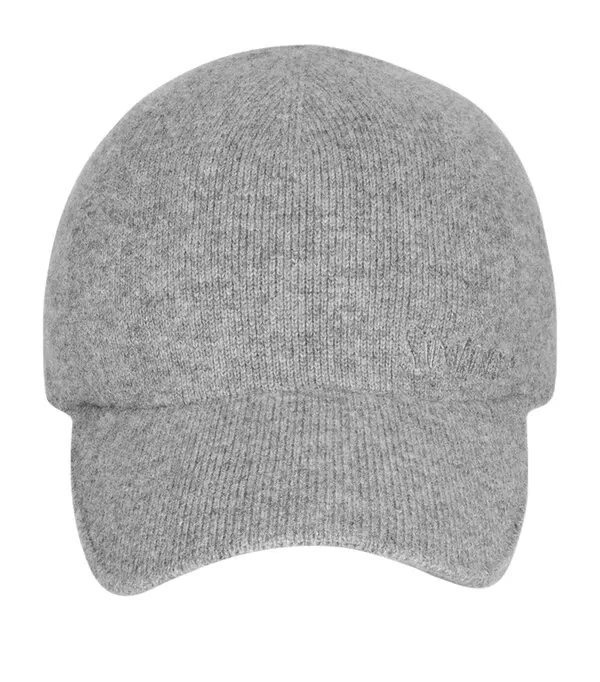 Saint Laurent Cashmere Baseball Cap - Grey