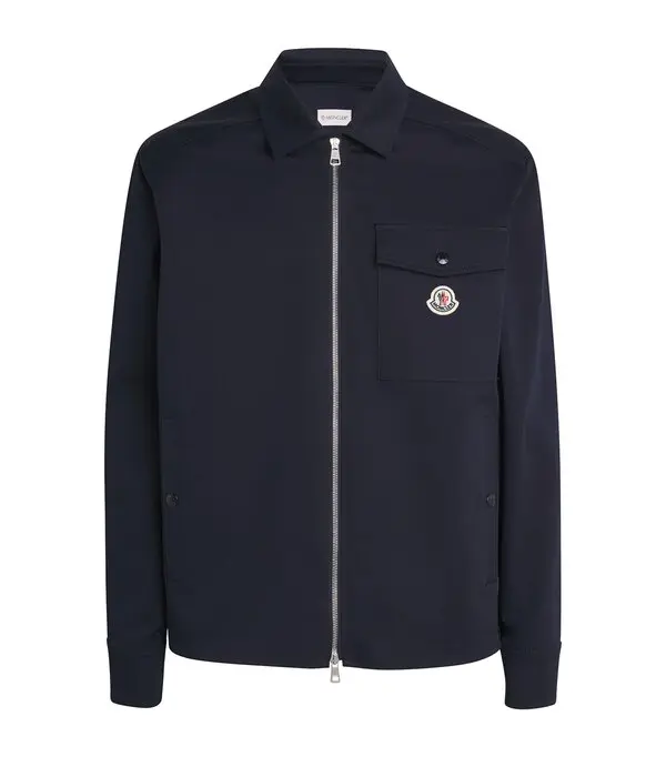 Moncler Stretch-cotton Collared Jacket