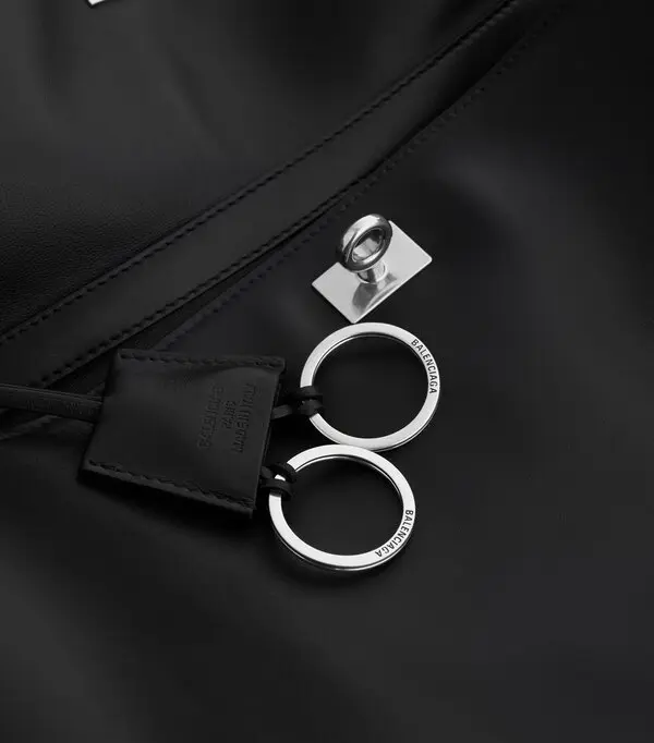 Balenciaga Calfskin Messenger Bag - Black