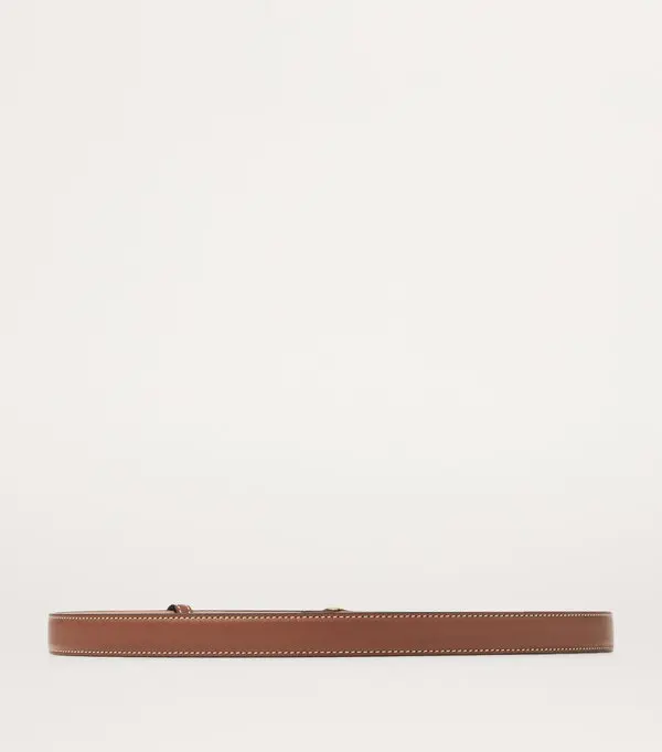 JIMMY CHOO Leather Diamond Belt - Brown