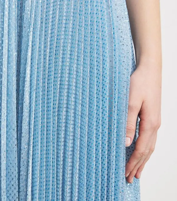 Talbot Runhof Sequinned Off-the-shoulder Midi Dress