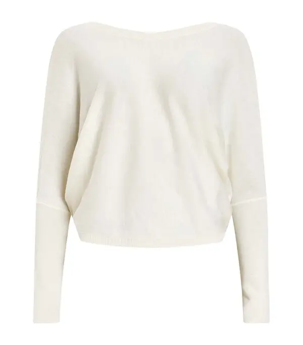 ALLSAINTS Julieana Wool Wrap Sweater - White