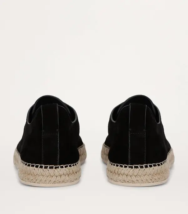 Zegna Triple Stitch Suede Espadrilles