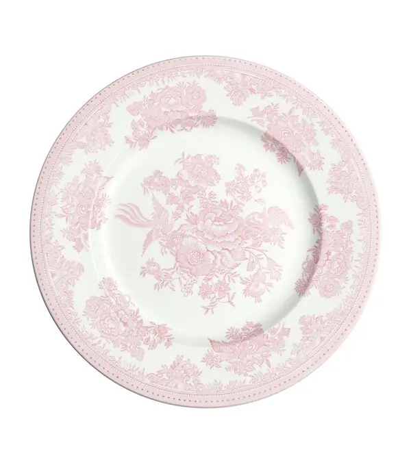BURLEIGH Set Of 4 Asiatic Pheasant Plates - Pink