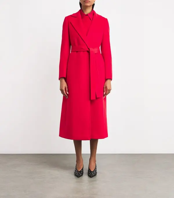 Max & Co. Virgin Wool Longrun Coat - Red