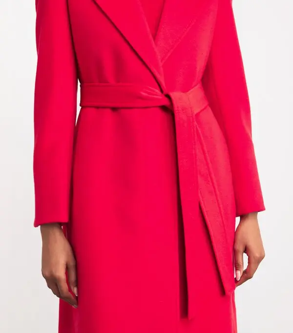 Max & Co. Virgin Wool Longrun Coat - Red