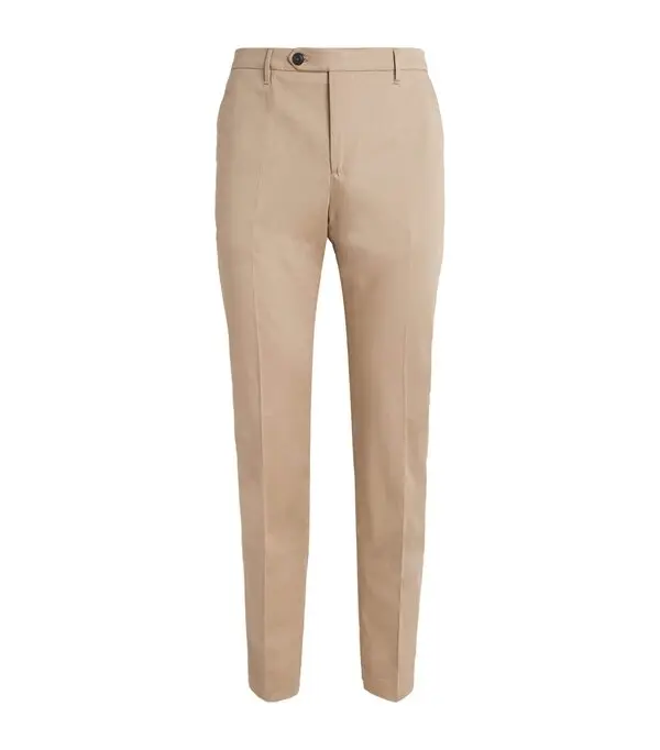 Pal Zileri Stretch-cotton Chinos - Brown