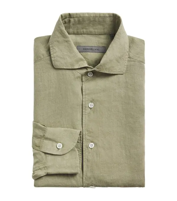 Corneliani Linen Shirt - Green