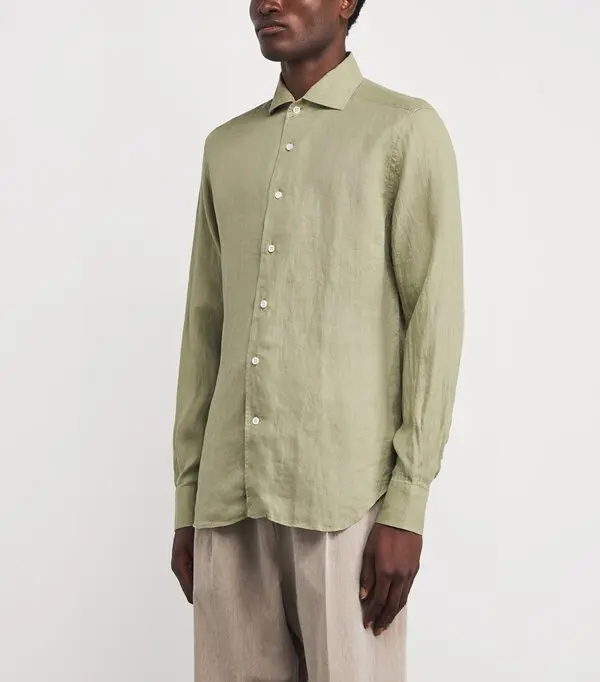 Corneliani Linen Shirt - Green