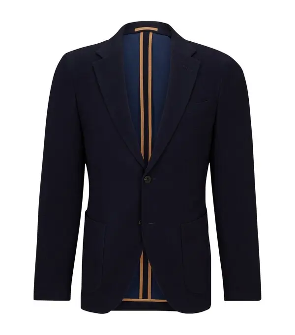 BOSS Virgin Wool Jacquard Blazer