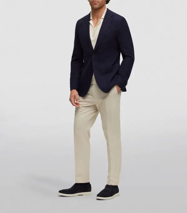 BOSS Virgin Wool Jacquard Blazer