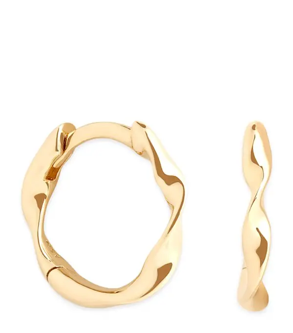 ASTRID & MIYU Twist Hoop Earrings - Gold