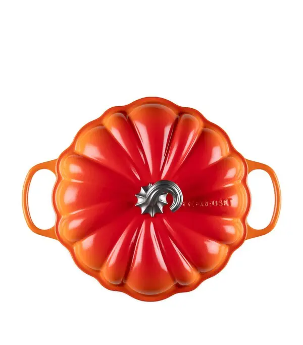LE CREUSET Cast Iron Pumpkin Shallow Casserole Dish