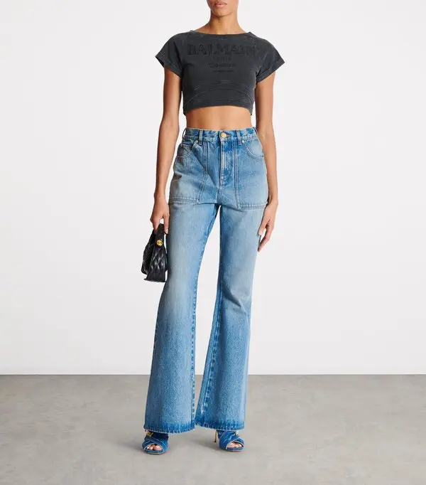 Balmain High-rise Flared Jeans