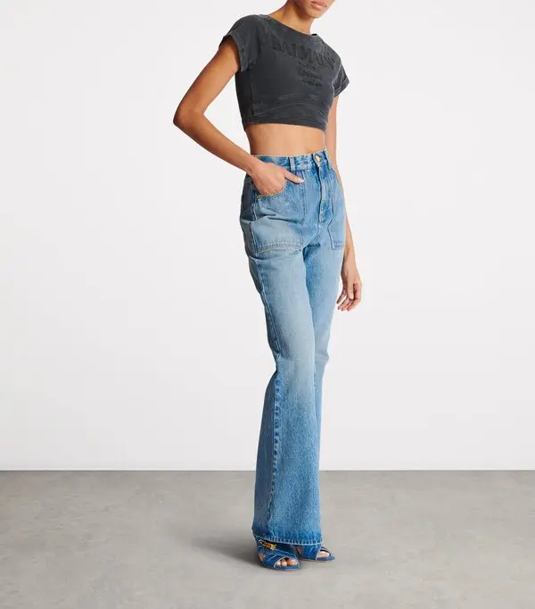Balmain High-rise Flared Jeans