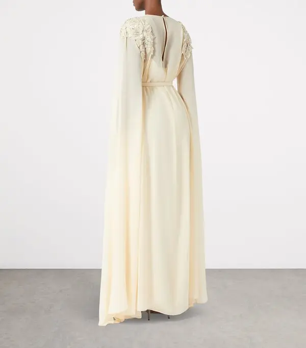 clementine embroidered collared mini dress Vintage 1990s Marina Brester Beaded, Embroidered Floor Length (2) – The  Thrifty Hippy main image 1