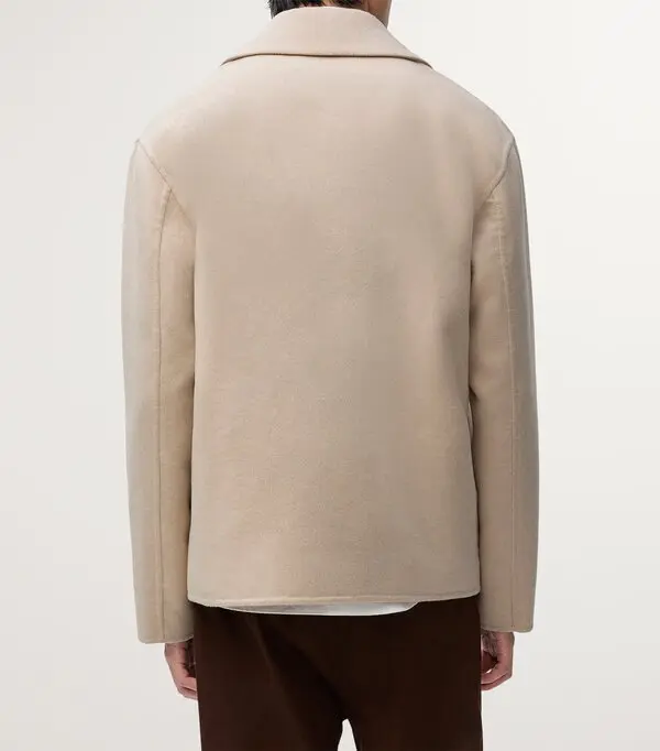 Loewe Wool-cashmere Shirt Jacket - Beige