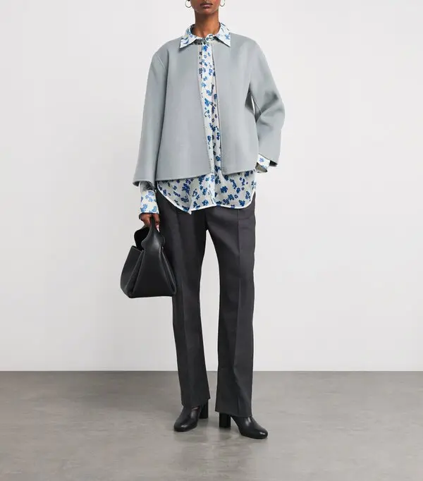 WOLK MORAIS Paletot Cashmere Jacket - Grey