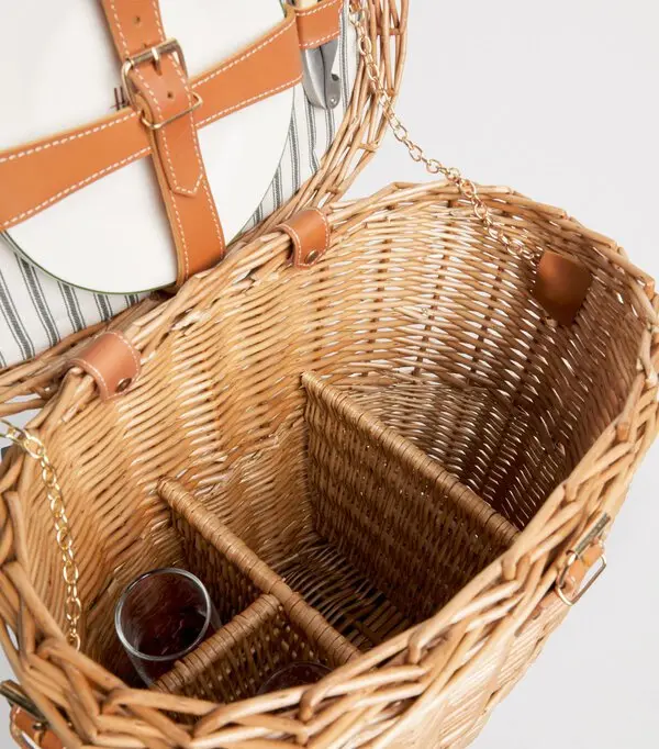 Harrods Fitted Champagne Picnic Basket For Two