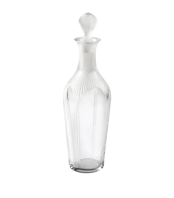 Lalique Crystal 100 Points Vintage Decanter - Clear