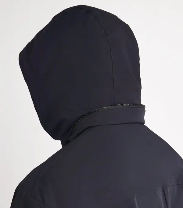 Giorgio Armani Padded Pea Coat - Blue