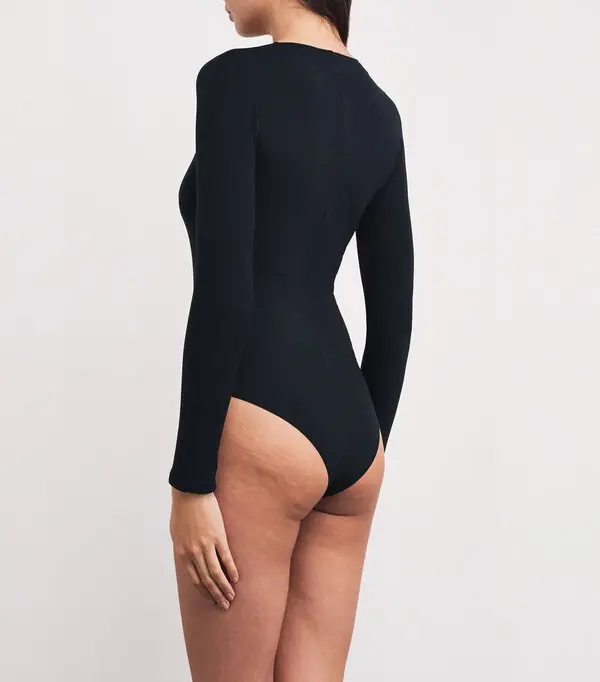 Wolford The V-neck Bodysuit - Black