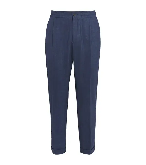 Paul & Shark Wool Blend Pleated Trousers