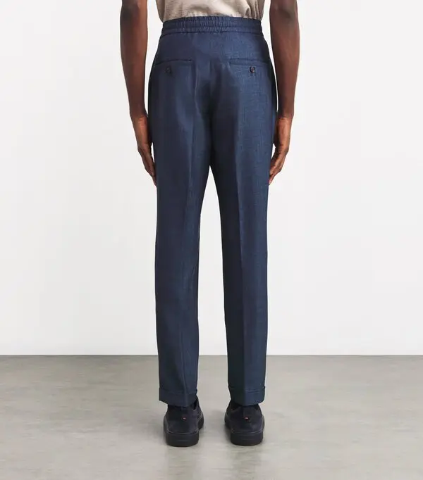 Paul & Shark Wool Blend Pleated Trousers