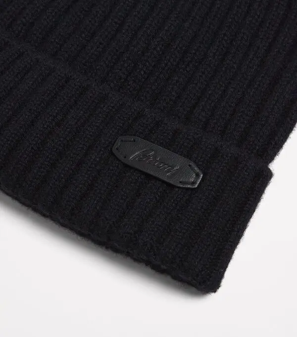 Brioni Cashmere Ribbed Beanie