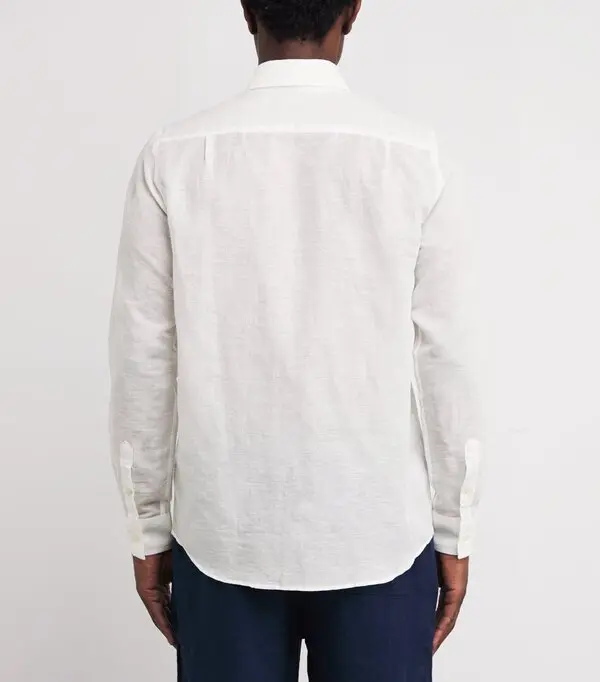 Vilebrequin Cotton-linen Embroidered Caroubis Shirt