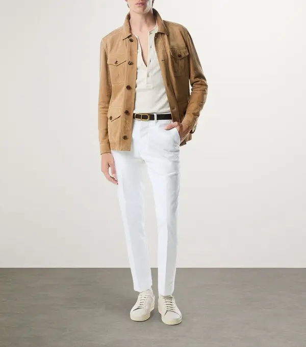 TOM FORD Four-pocket Suede Jacket