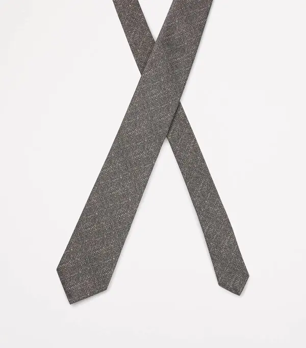 BOSS Silk Mouliné Neck Tie - Green