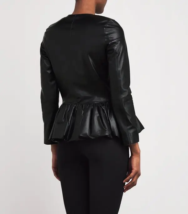 LIBEROWE Peplum Leather Jacket