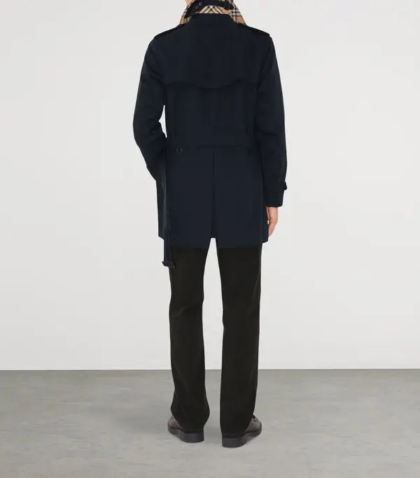 Burberry The Kensington Heritage Trench Coat - Blue